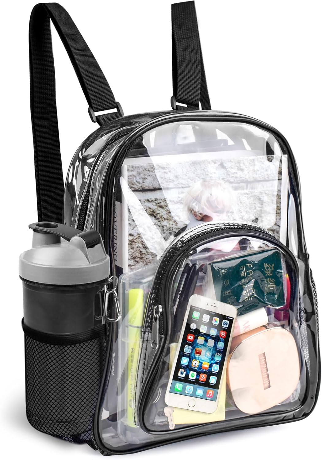 Clear Backpack Stadium Approved 30×20×10cm, Clear Bags for Concerts ...