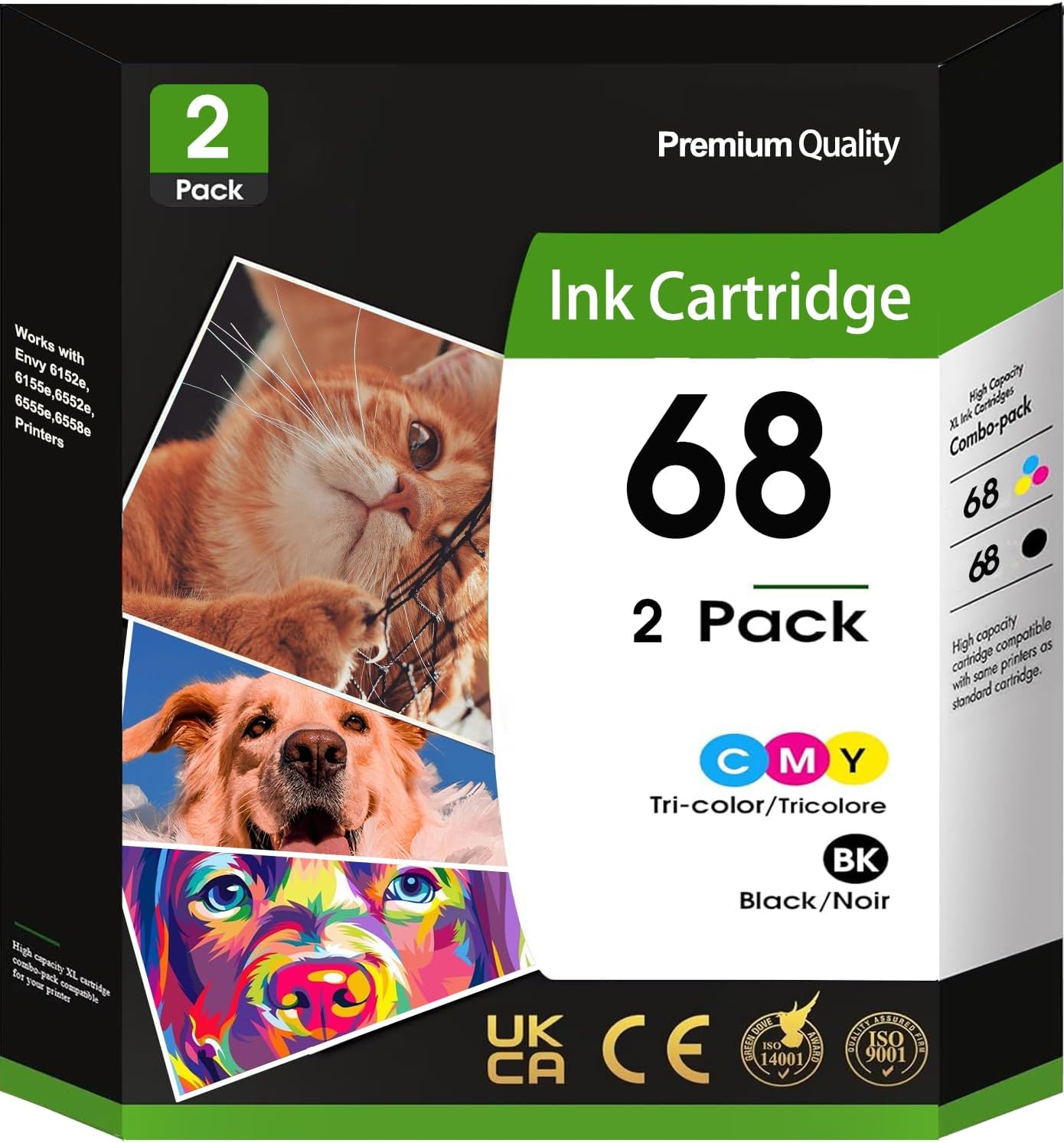 Amazon.com: 68 Ink Cartridge Replacement for HP 68 Ink Cartridges Black ...