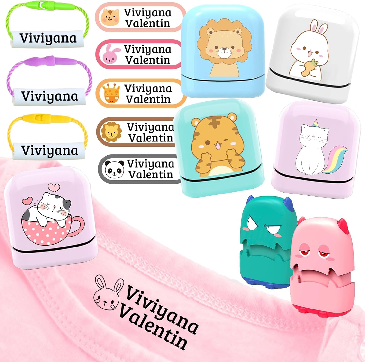 The Name Stamp for Kids Clothing- Personalized Name Stamp for Clothes ...