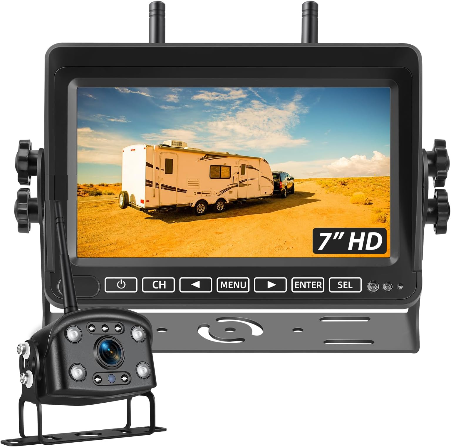 Amazon.com: RV Backup Camera Wireless System with 7-in HD1080P Monitor ...