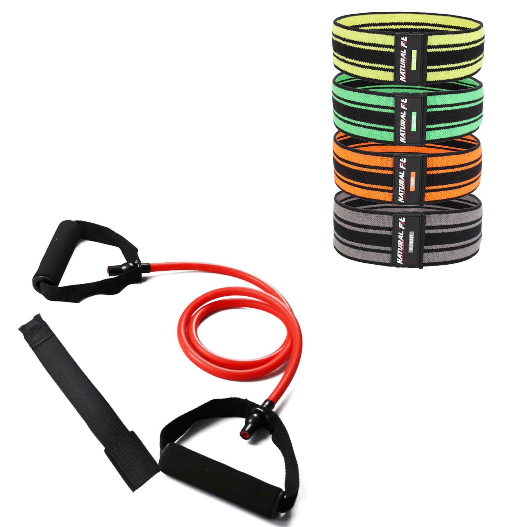 Amazon.com: Resistance Band with Handle 20lbs * 1+ Booty Band Set * 1 ...