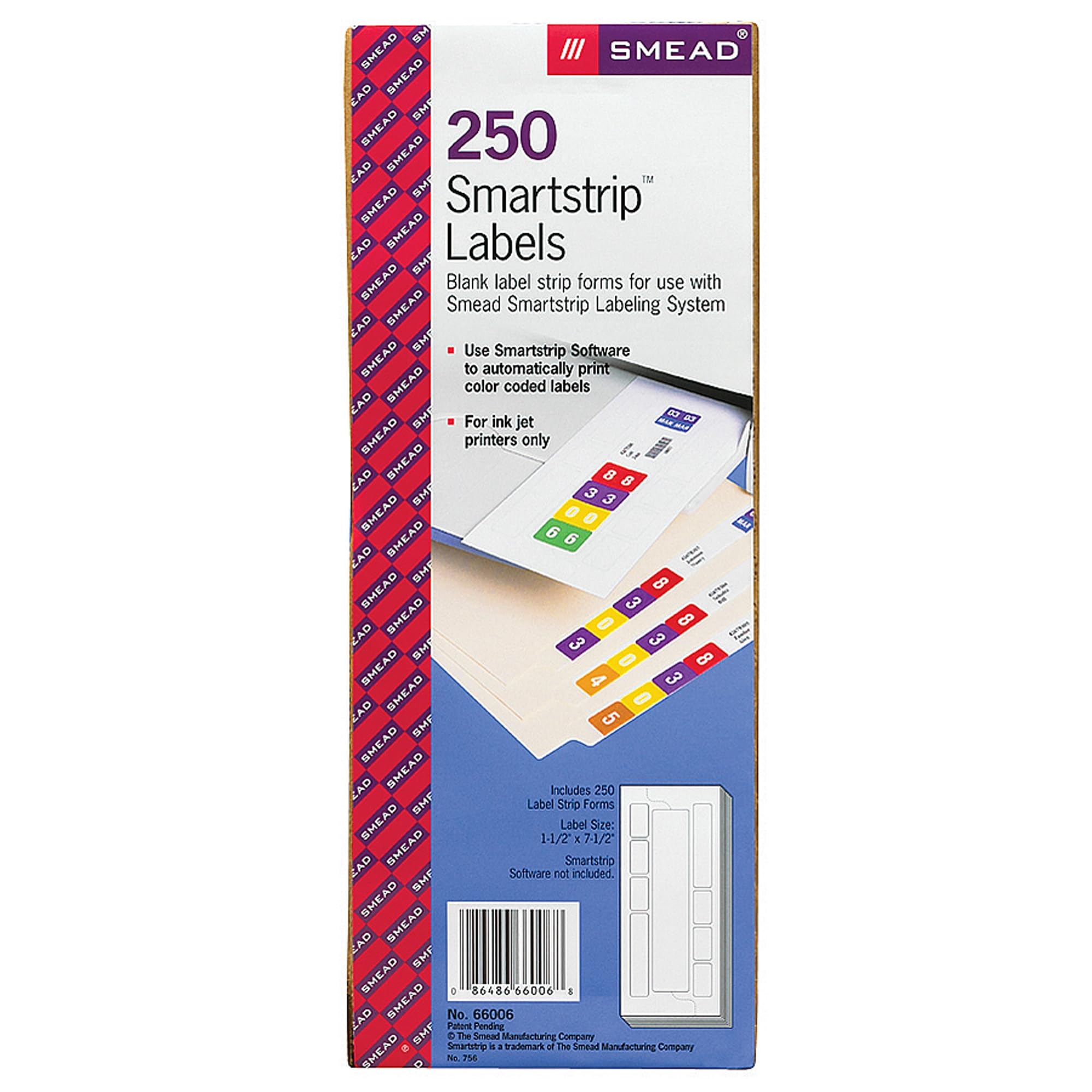 Smead End Tab Label System, Bulk Supplies, 1 Per Pack (66006) : Amazon ...