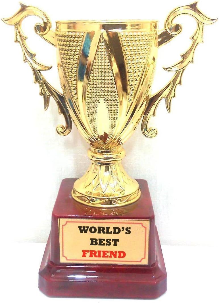 Trophy Bazar Worlds Best Friend Trophy : Amazon.in: Sports, Fitness ...