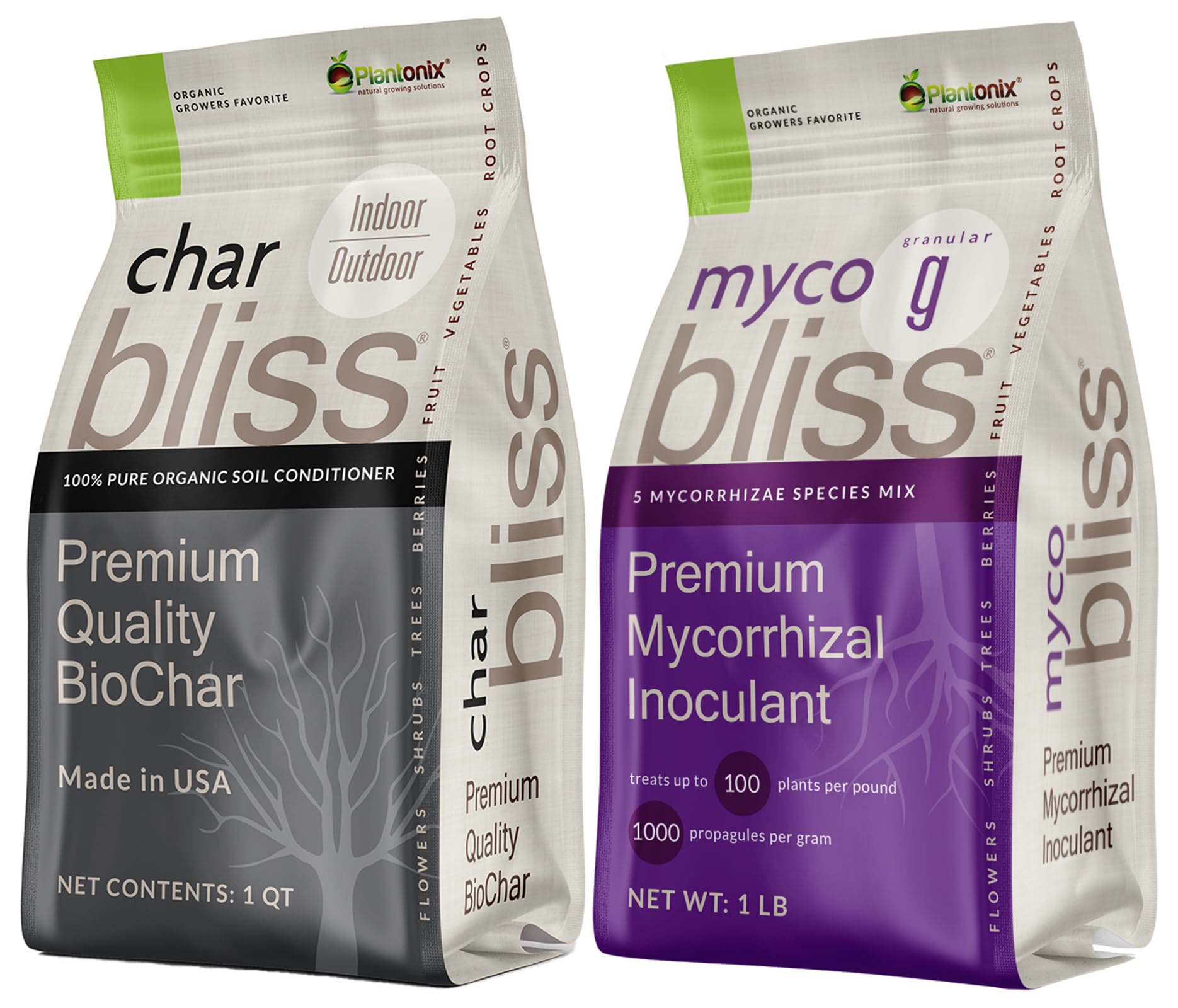 Buy Myco Bliss Granular (1lb) + Char Bliss (1 Qt) - Mycorrhizal ...