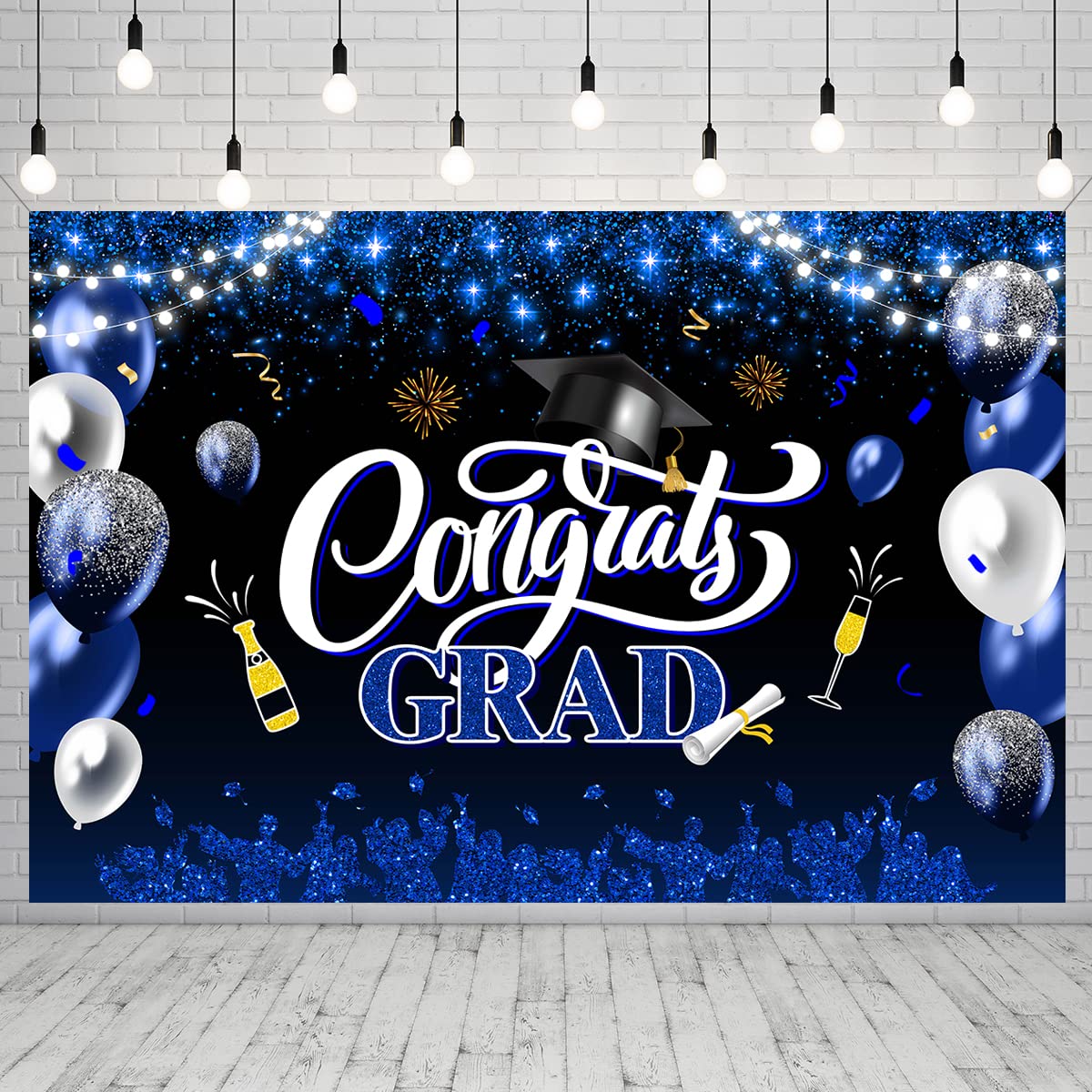 Buy Graduation Backdrop-2022 Graduation Decorations Congrats Grad ...