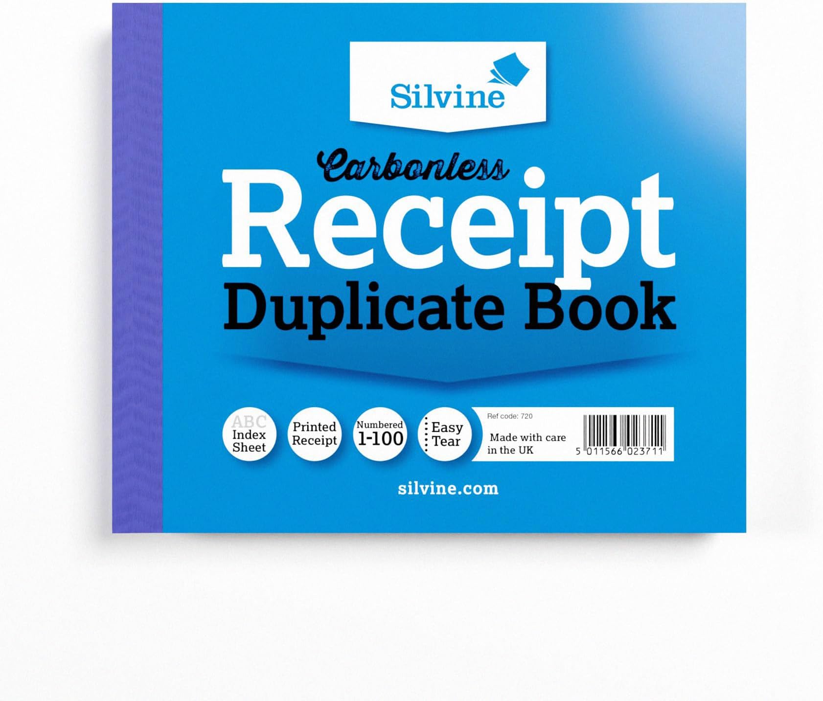 Silvine Duplicate Receipt Book, Cheque Book Style - 40 Receipts per ...
