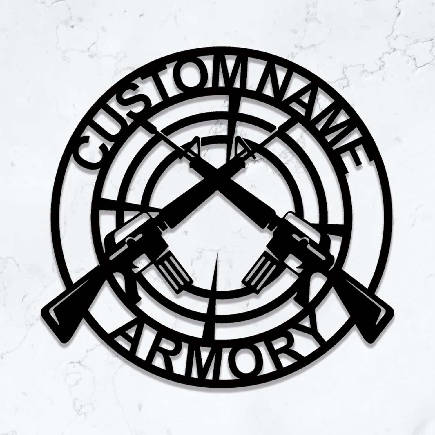 Amazon.com : Gun Metal Logo - Personalized Gun Metal Sign - Gun Lover ...