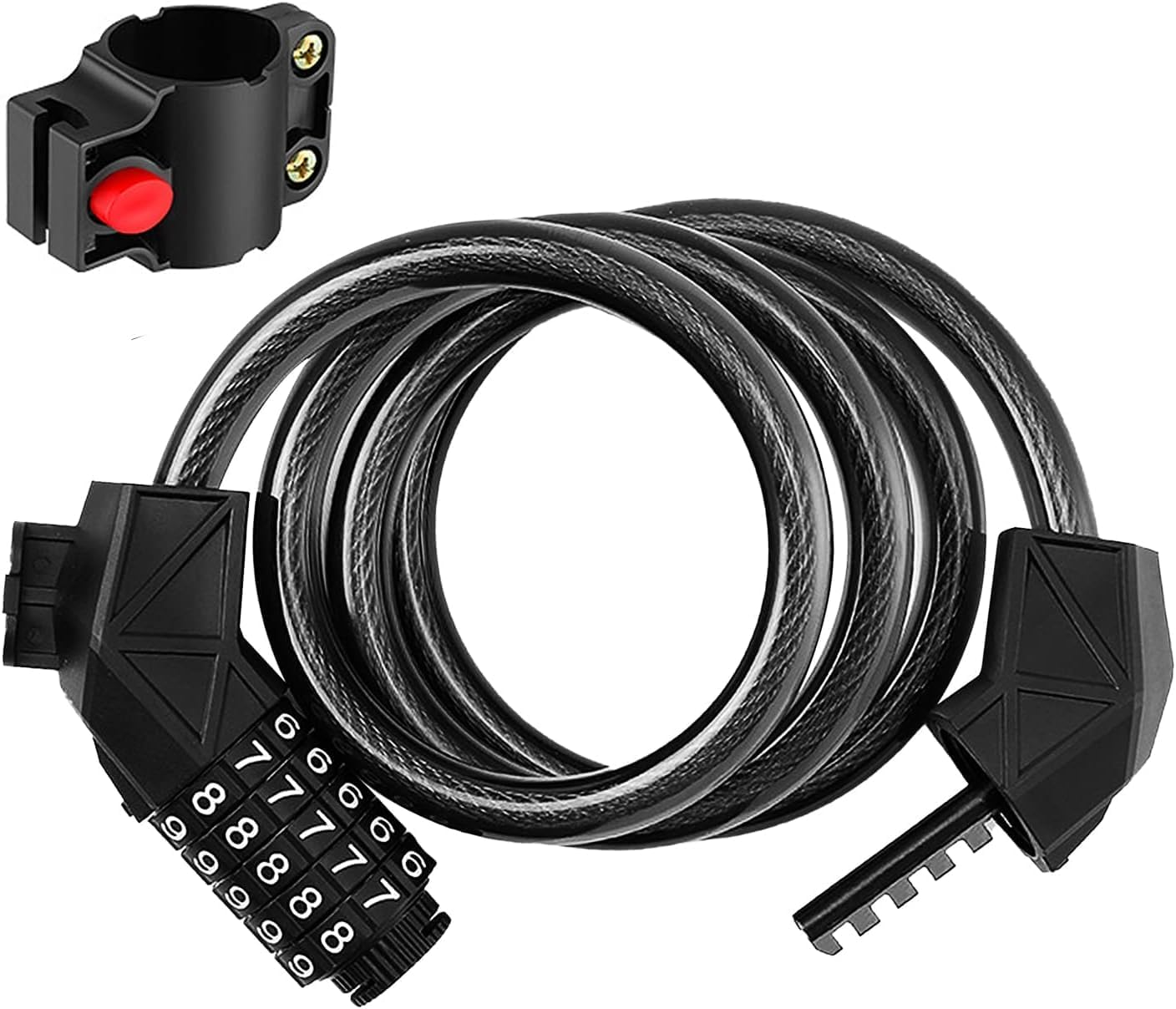 Amazon.com: Lock Bike Lock Cable, Bike Locks Heavy Duty Anti Theft ...