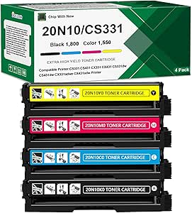 Amazon.com: CS331 CX331 Toner Cartridge Compatible for Lexmark 20N10K0 ...