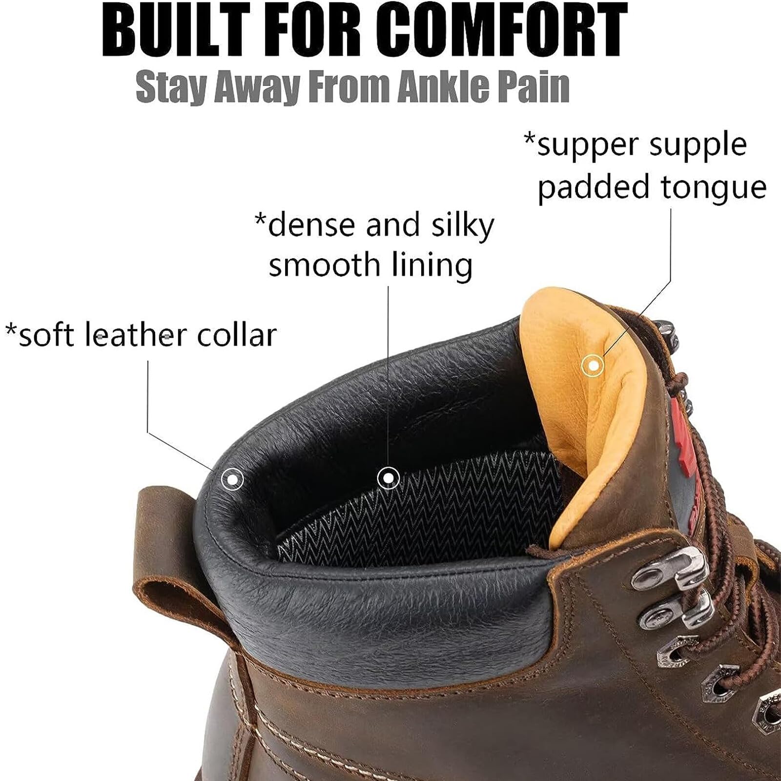 Snapklik.com : SUREWAY Mens Heavy Duty Soft/Composite/Steel Toe Work ...