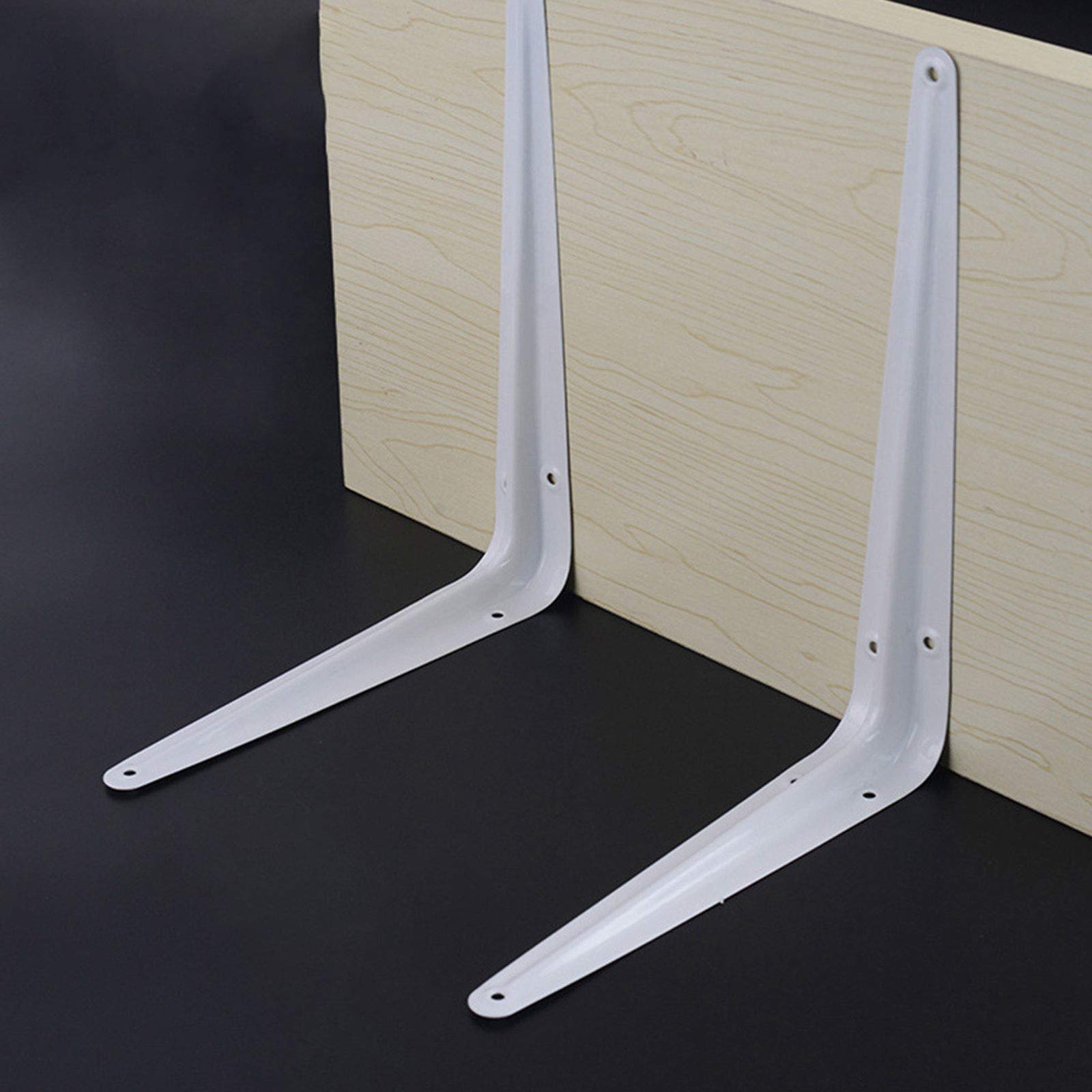 Snapklik.com : ZEONHEI 48 PCS 6 X 8 Inch White Shelf Brackets