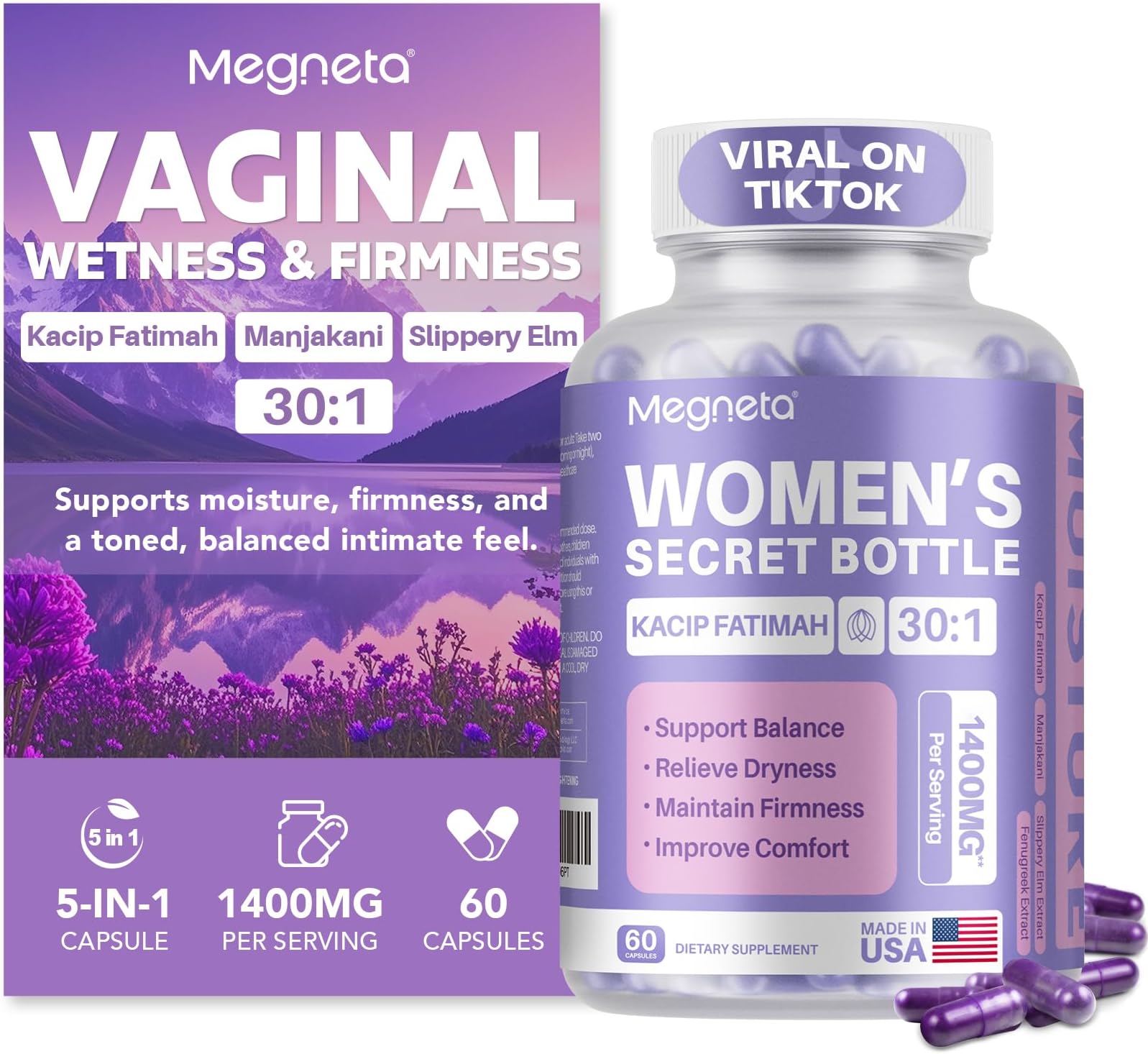 Amazon.com: MEGNETA All-in-One Sea Moss, Shilajit, Ashwagandha ...