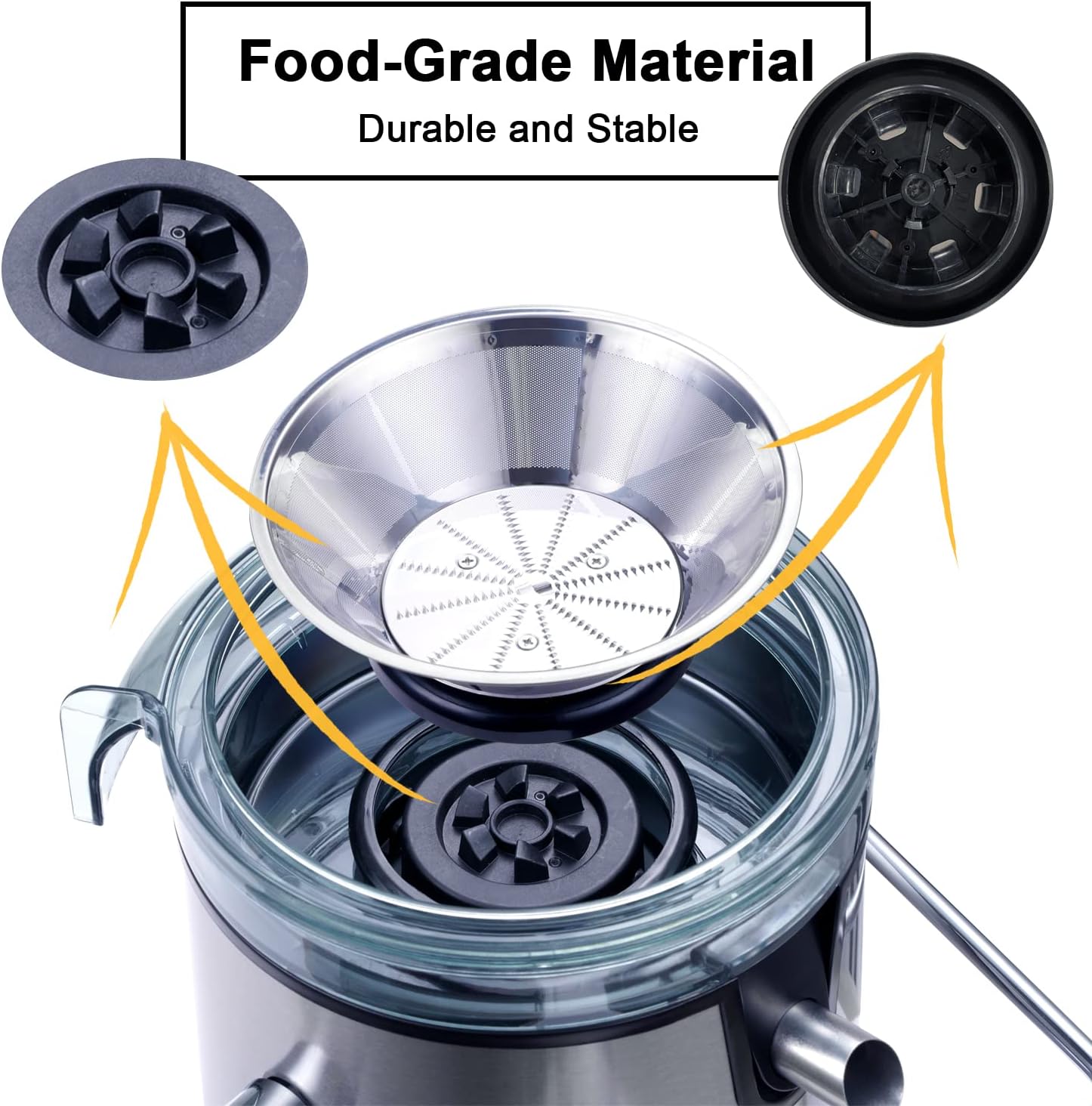 Máquina exprimidora – Extractor de jugo con monitor LCD de 1100 W ...