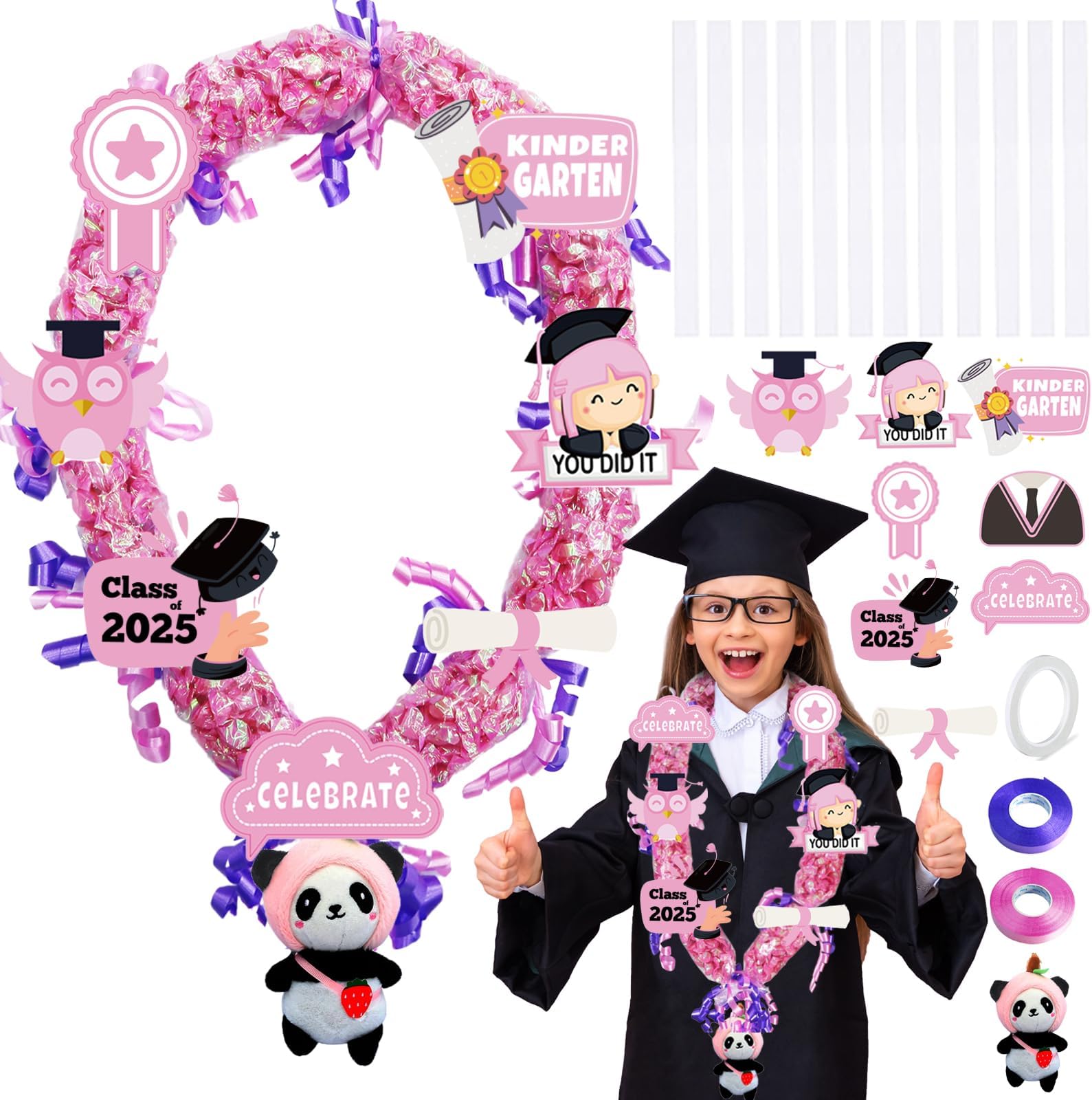 Amazon.com: SNASRHTY Candy Leis for Graduation 2025, 12 Pcs Candy Lei ...