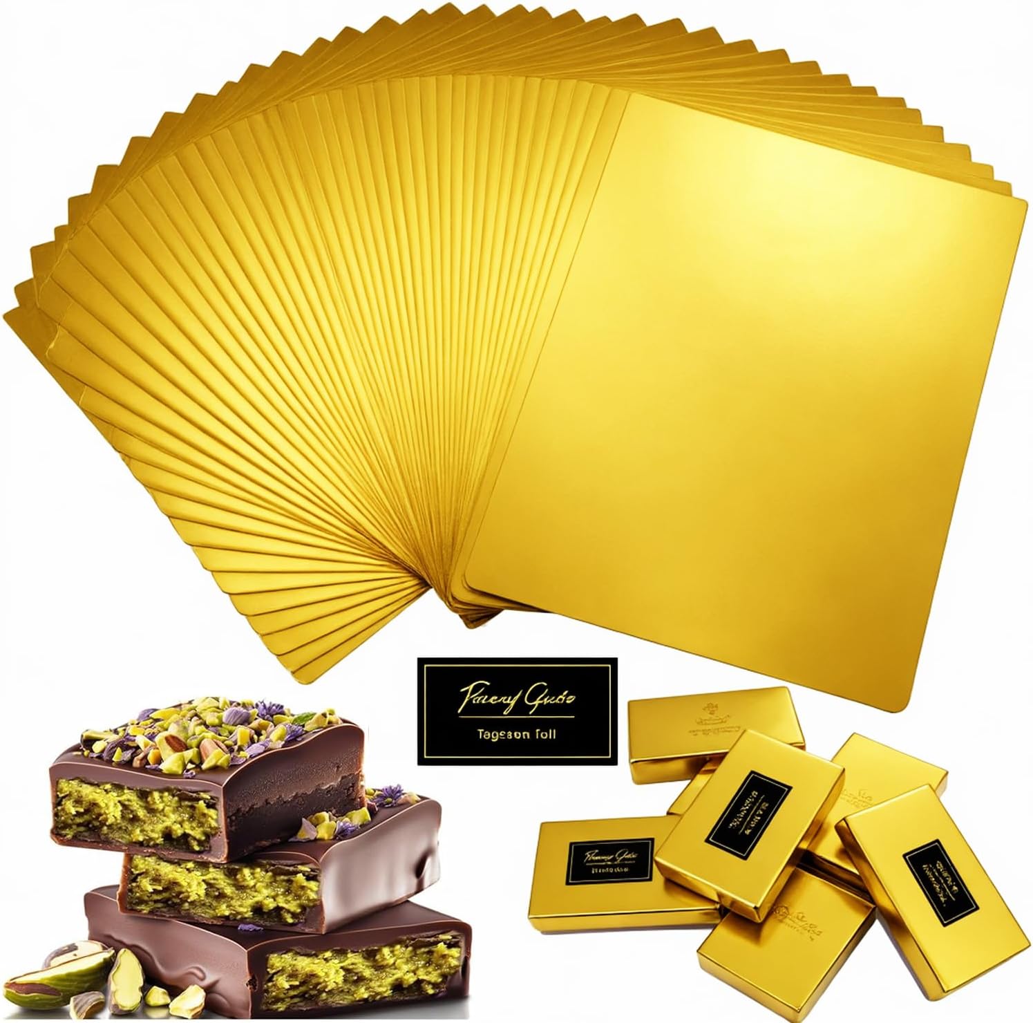 Amazon.com: AIERSA 100Pcs Large Chocolate Bar Wrappers,9.8 * 9.8 in Big ...