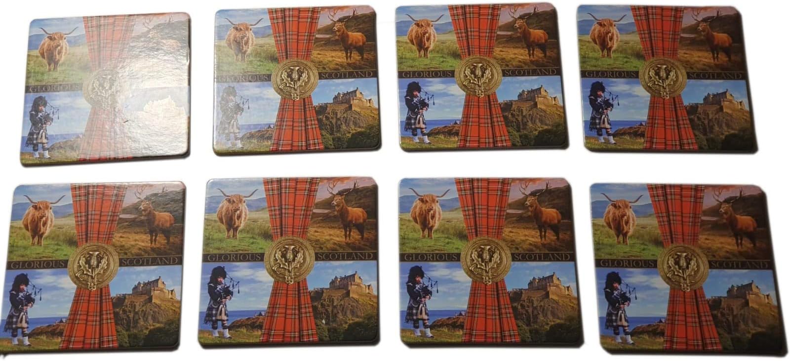 Clare Baird Scottish Thistle Flower Of Scotland Coaster Table Mat ...