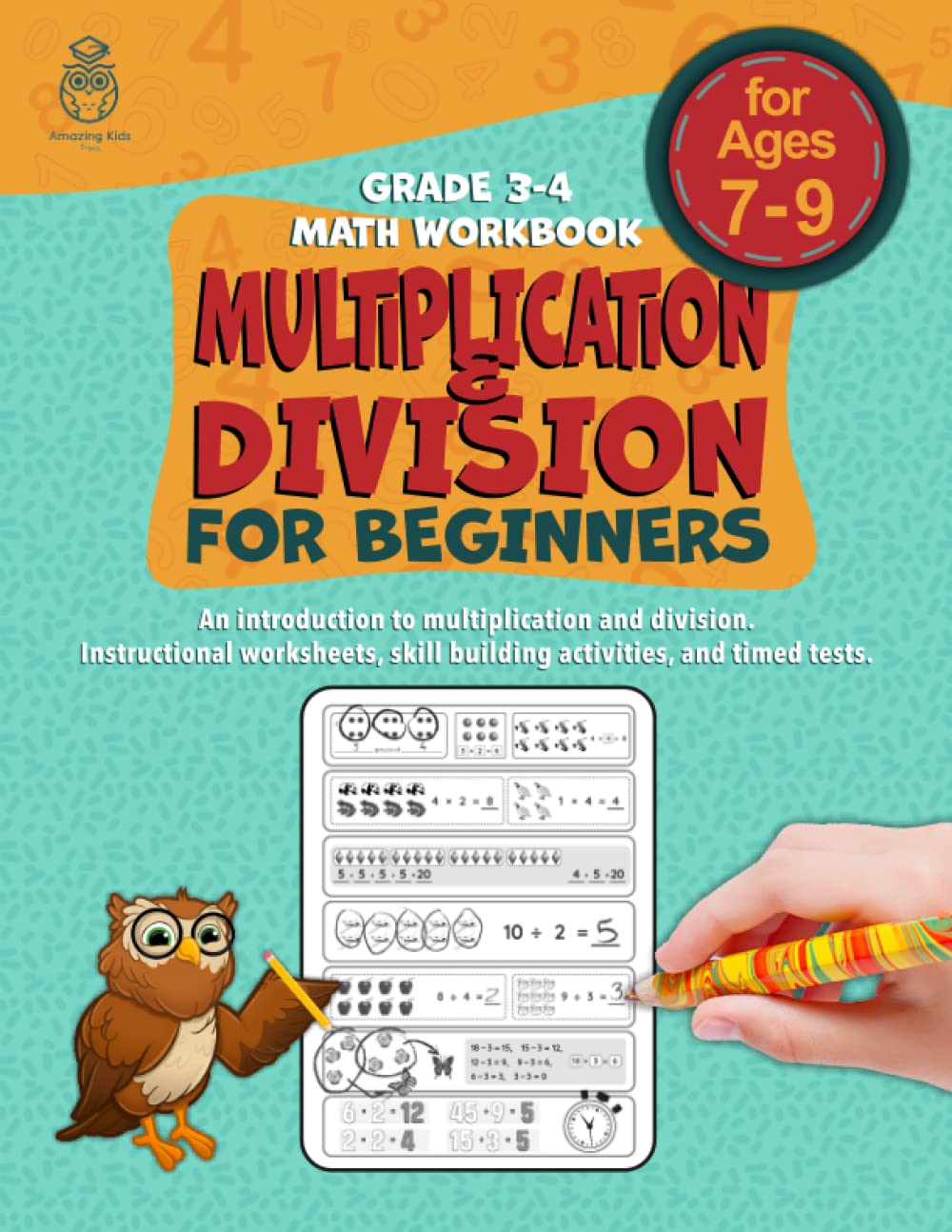 Buy Grade 3 and Grade 4 Math Workbook | Multiplication & Division for ...