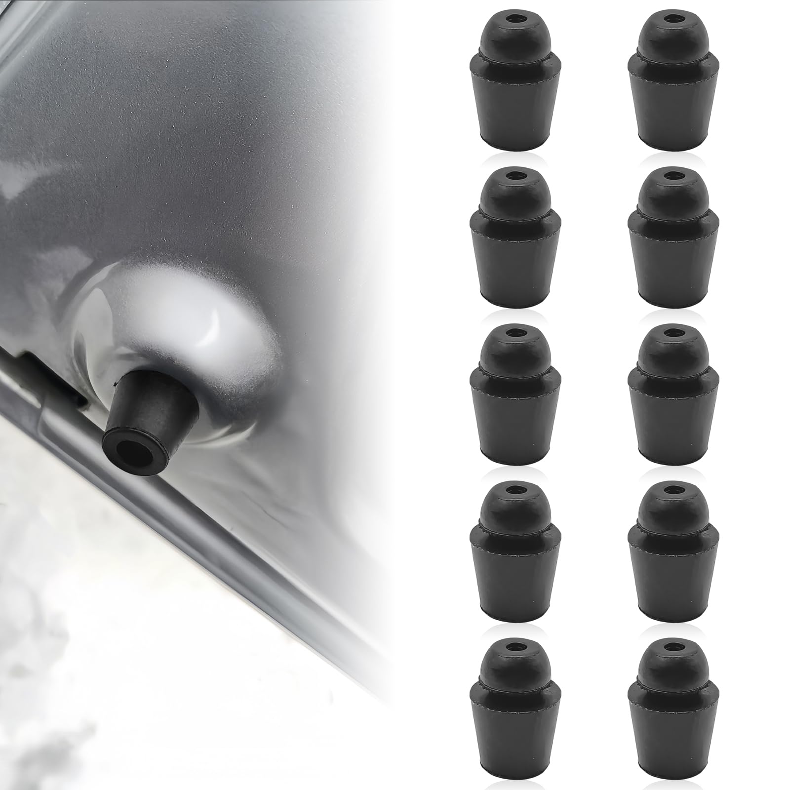 Amazon.com: ZOKYUYS Rubber Auto Front Rear Door Shock Absorber Guard ...