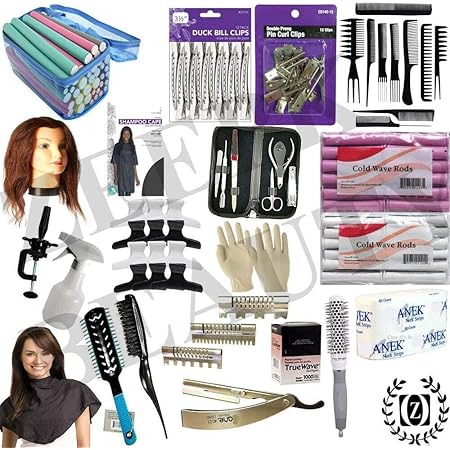 Amazon.com: Cosmetology School Student Kit for Hair Styling, Cutting ...