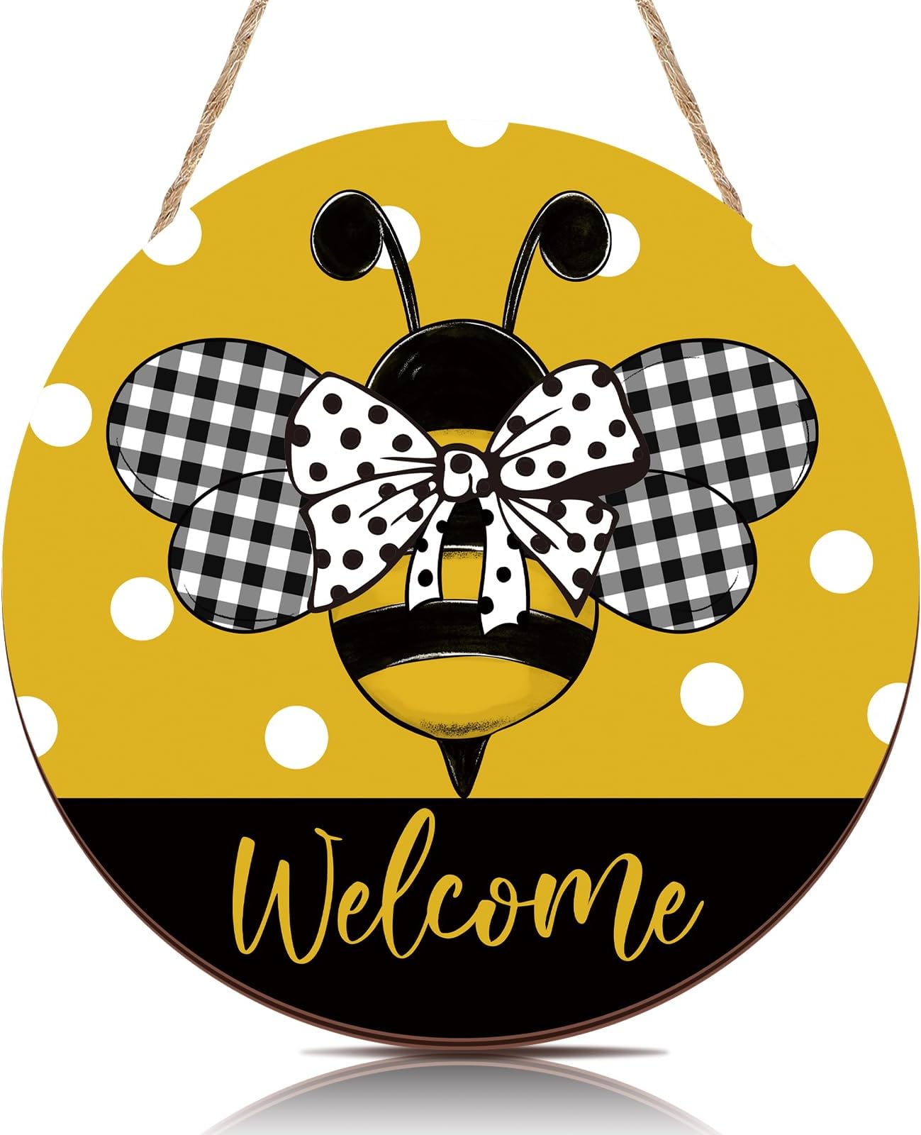 Amazon.com: Craig Bachman 12" Wood Sign: Cute As Can Bee - Bumble Bee ...
