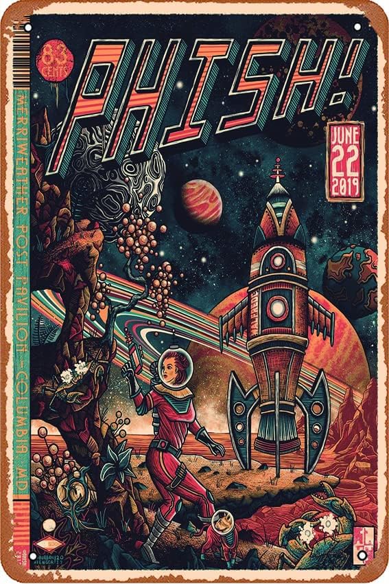 Amazon.com : Phish Concert Poster Metal Sign Tin Metal Retro Wall Decor ...