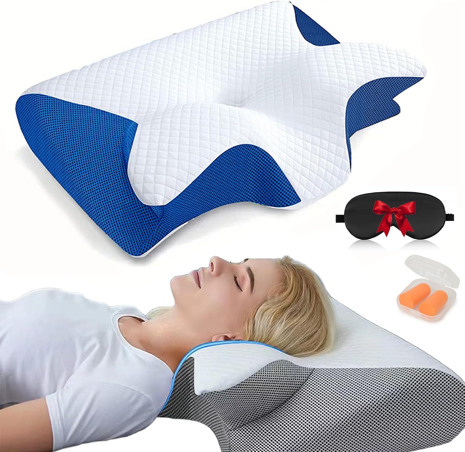 Amazon.com: Airway Pro Sleep Apnea Pillow, Airway Pro Cervical Pillow ...