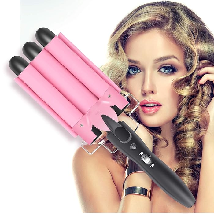 Buy SIHOHAN Hair Curler, 3 Barrel Hair Curler, 25mm Ceramic Curling ...