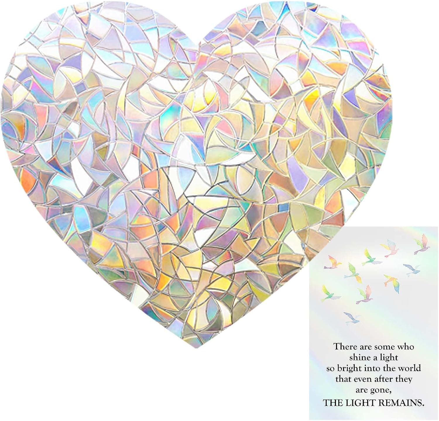 Amazon.com: Sympathy Memorial Suncatcher Cards, Grief Rainbow Window ...