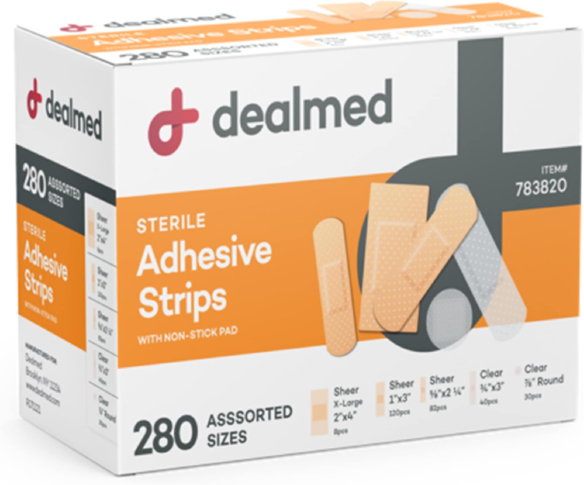 Amazon.com: Dealmed Assorted Variety Pack Flexible Adhesive Bandages ...