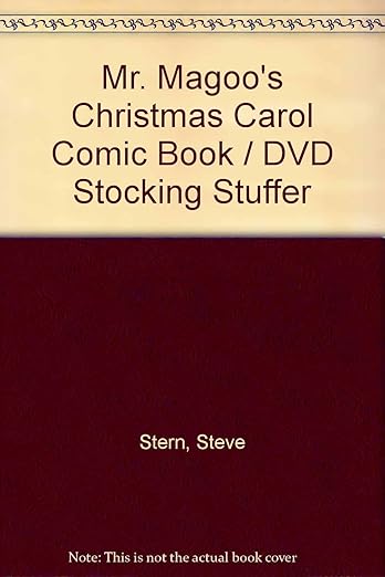 Mr. Magoo's Christmas Carol Comic Book / DVD Stocking Stuffer: Stern ...