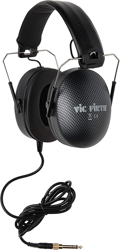 Vic FIrth - Stereo Isolation Headphones V2 - Black : Amazon.co.uk ...