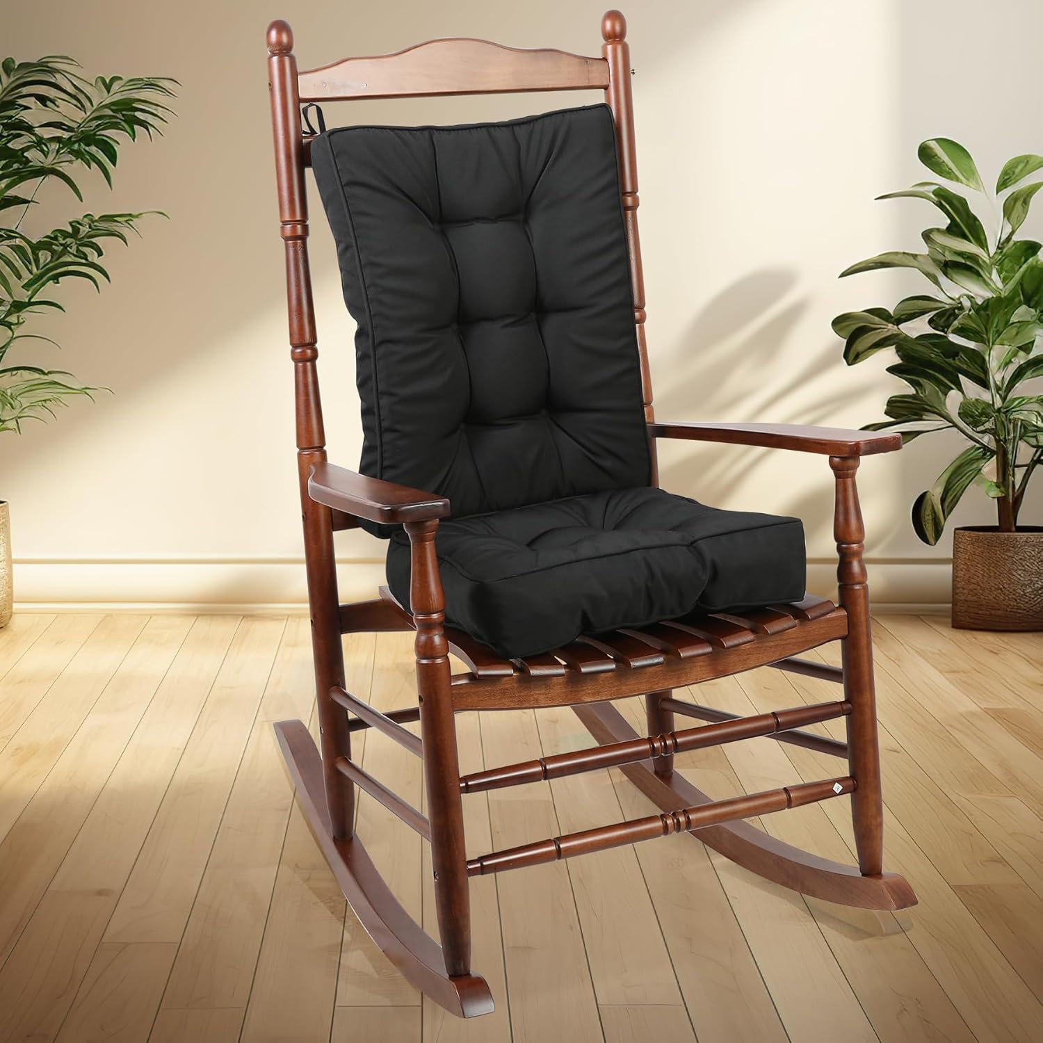 Amazon.com: RACE LEAF Rocking Chair Cushion High Back, Non-Slip Patio ...