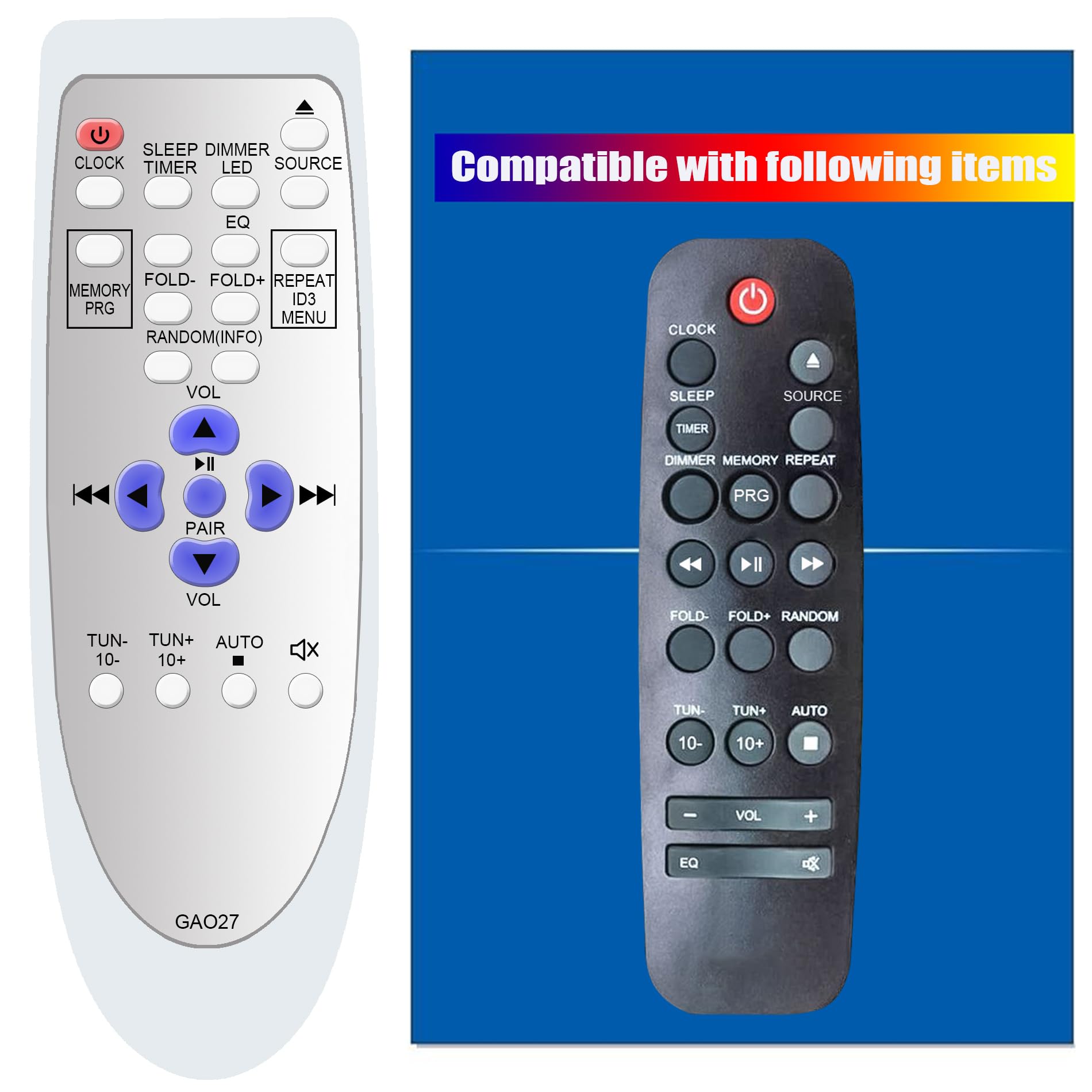 Amazon.com: Replacement Remote Control for Victrola VS-120-MPL VS-120 ...