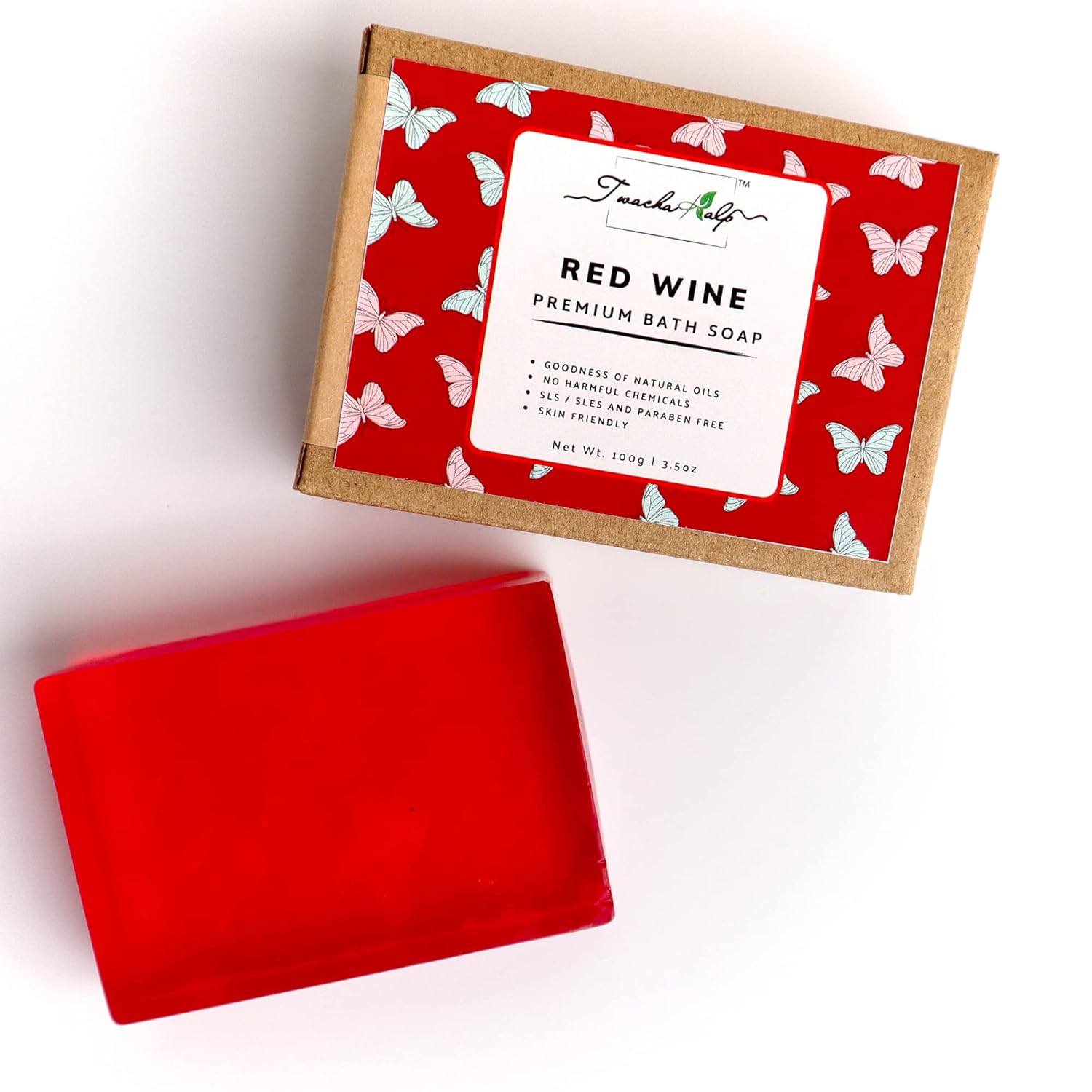 Buy TWACHAKALP Premium Red Wine Soap | Organic Handmade Red Wine Soap ...