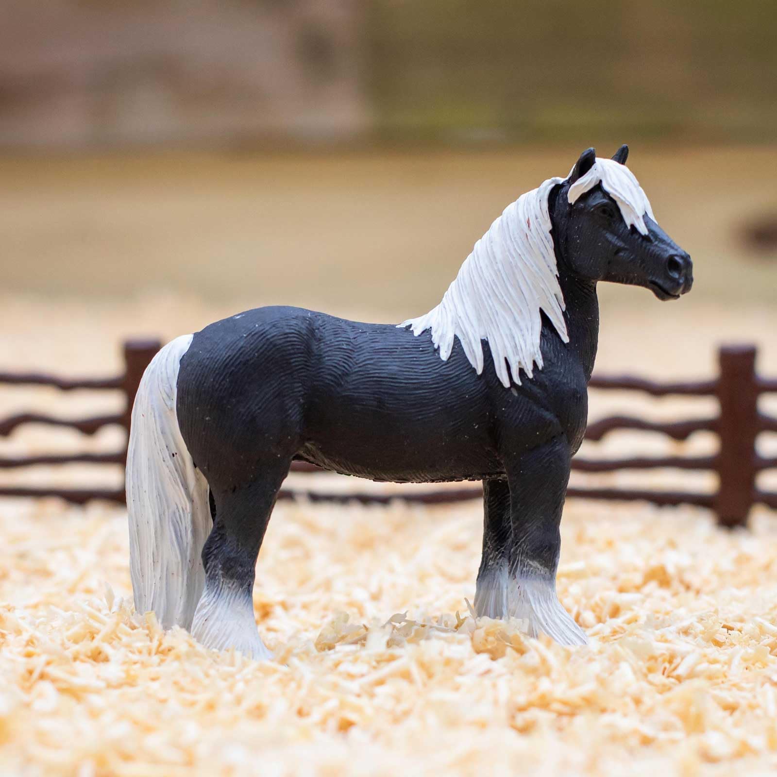 Buy Safari Ltd. Gypsy Vanner Stallion Figurine - Detailed 4.5" Plastic ...