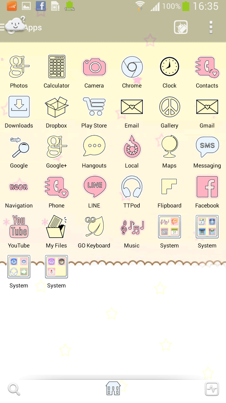 Cute Little Stars Go Launcher Theme - App on Amazon Appstore