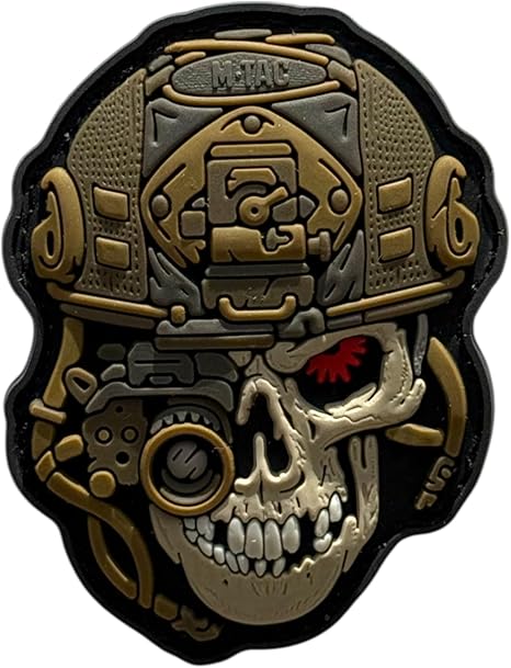 Amazon.com: Tactical Skull Operator PVC Patch – Military Helmet Morale ...