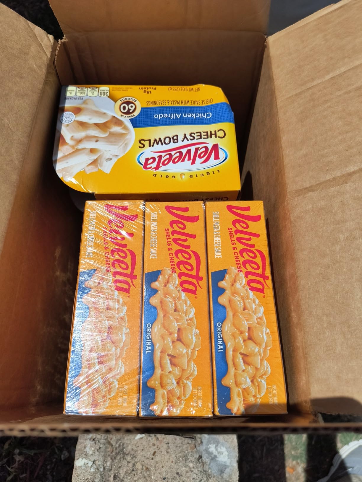 Amazon.com: Velveeta Original Shells and Cheese Meal (12 oz Boxes, Pack ...