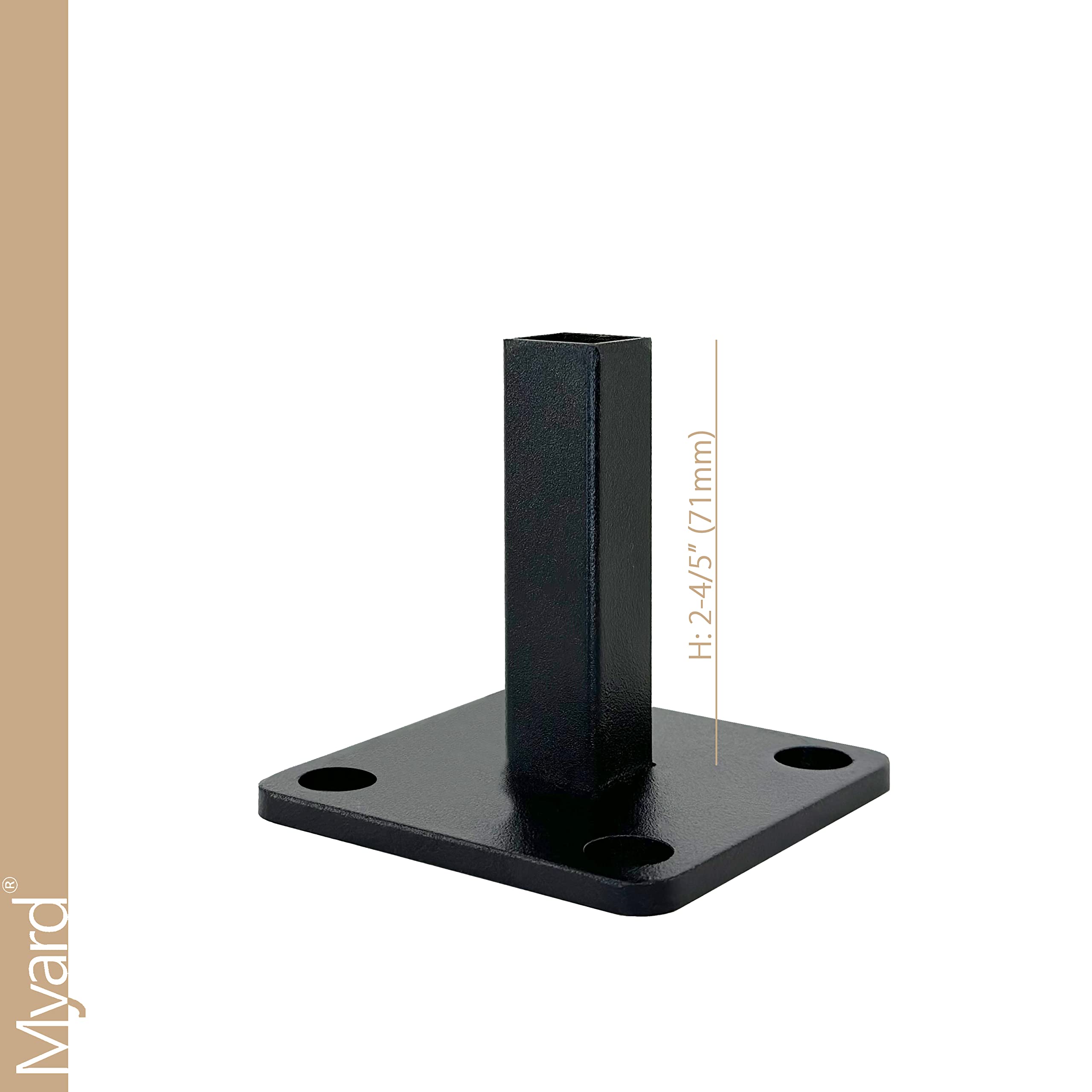 Snapklik.com : Rockwill Heavy Duty Steel Fence Base Flange Kit For 1 ...