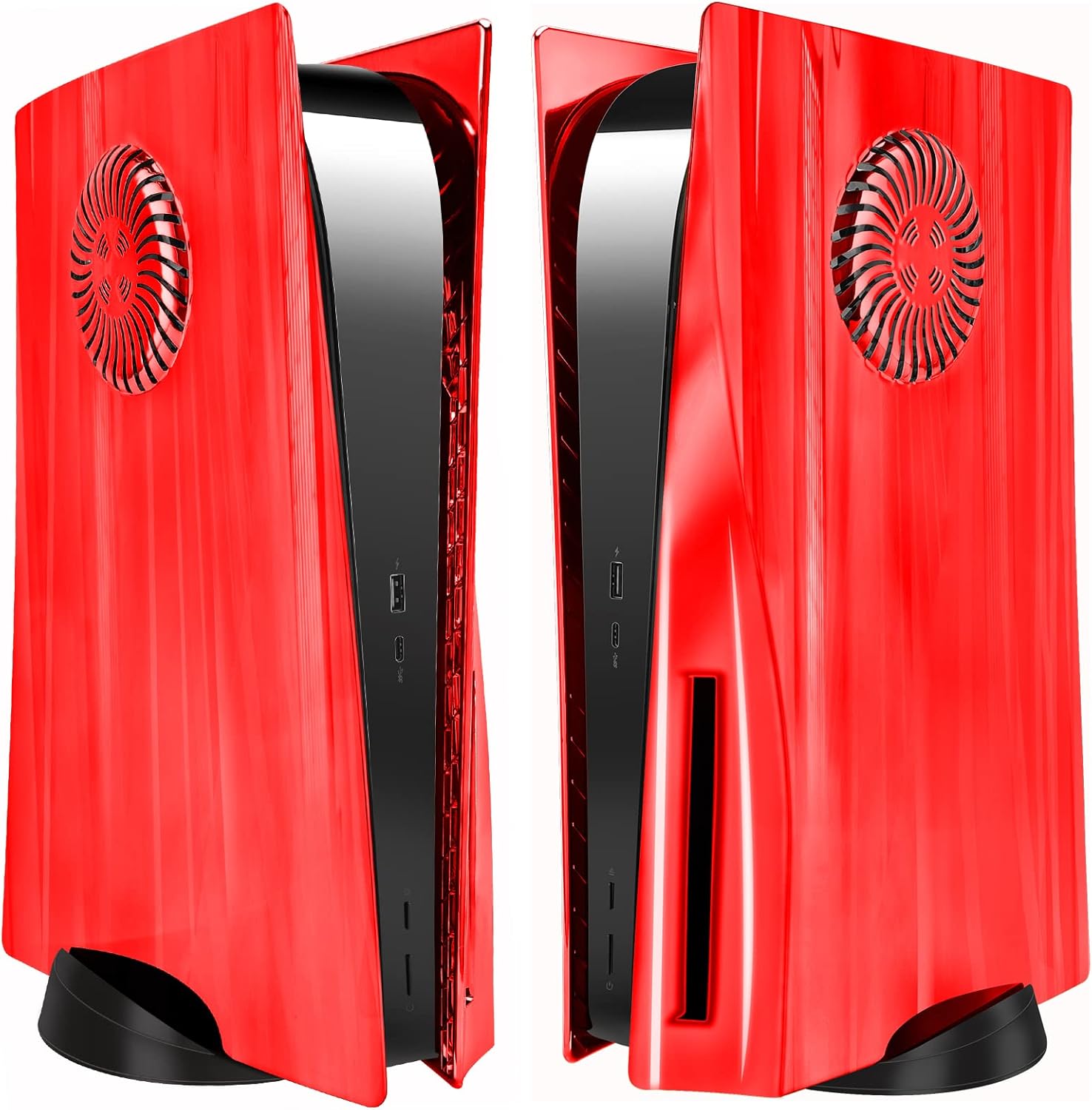 Amazon.com: SIKEMAY PS5 Cover Plates Electroplated, PS5 Accessories ...