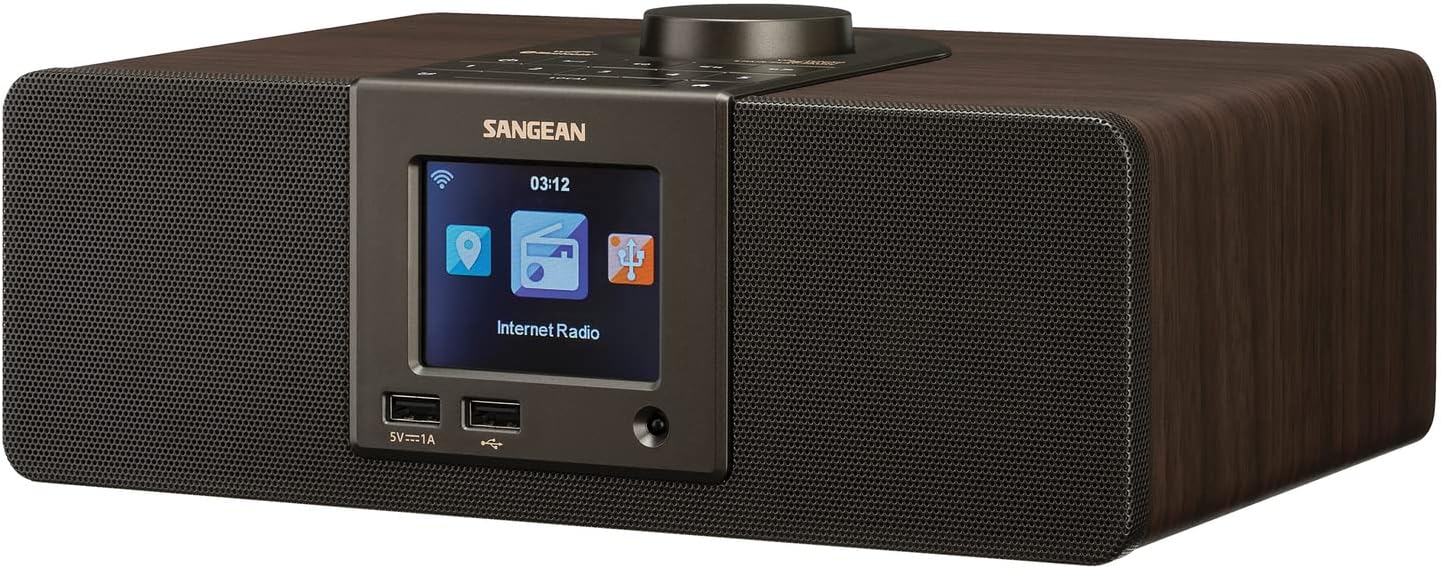 Sangean WFR-32 Wi-Fi Internet Radio with Bluetooth - Wood Cabinet in ...
