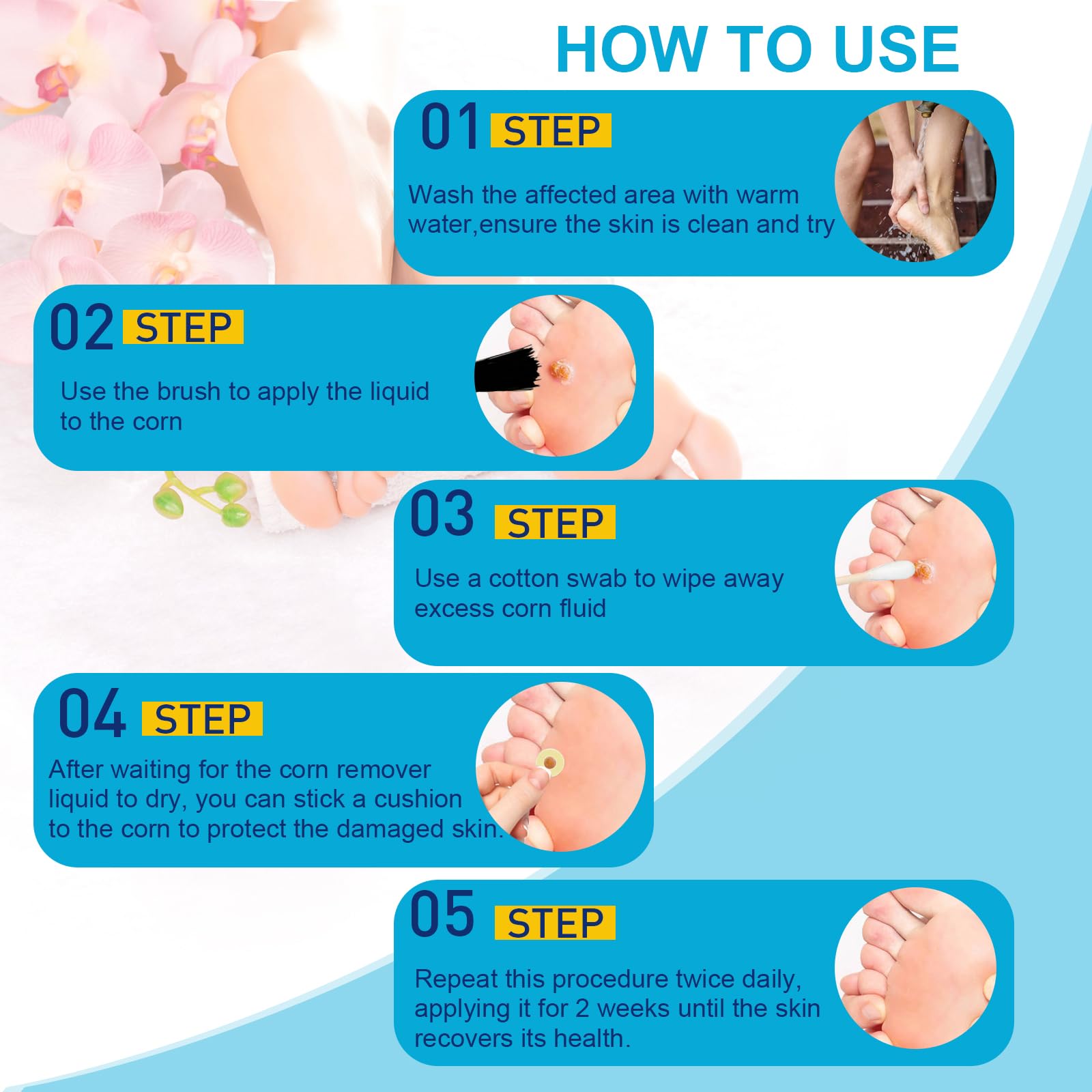 Snapklik.com : MQUPIN Liquid Corn Removers For Feet, Corn Remover For ...