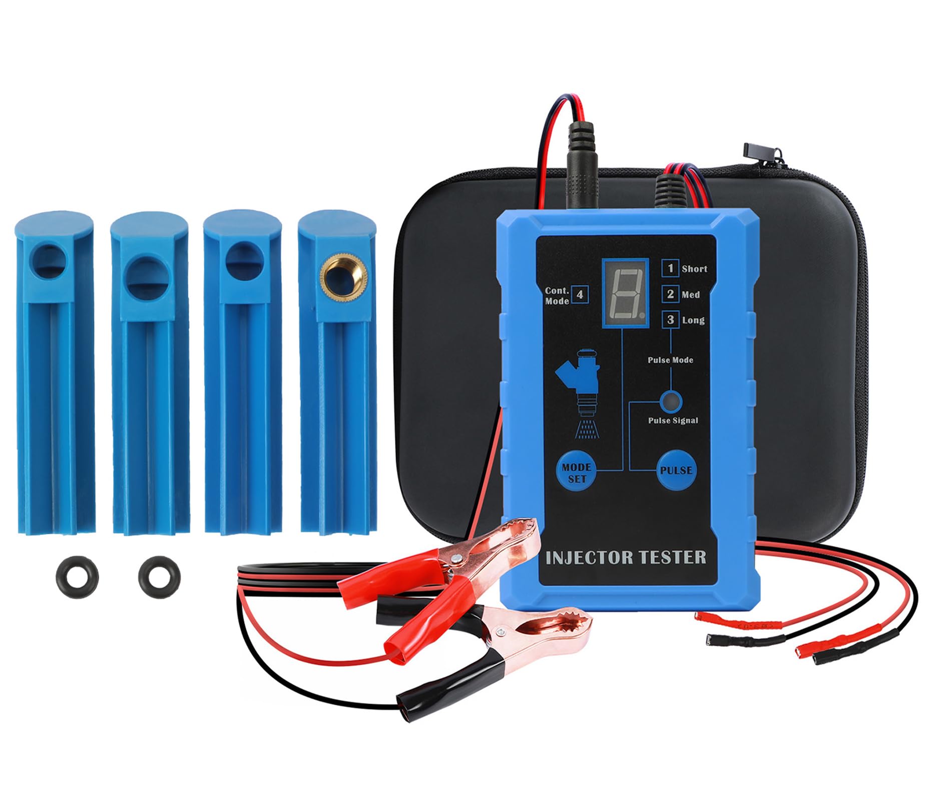 Buy MR CARTOOL 12V Auto Injector Tester 8 Pulse Modes Fuel Injector ...