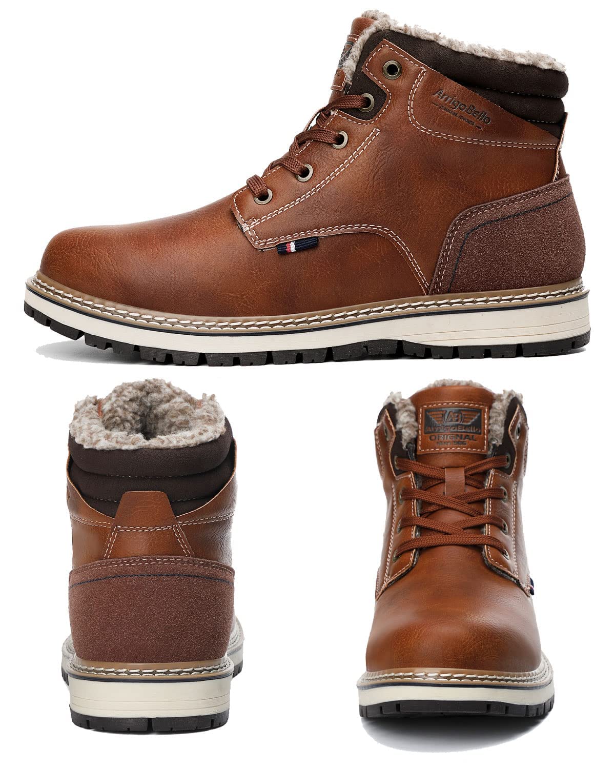 Size 42)) AX BOXING Mens Winter Boots Snow Boots Outdoor Warm Non Slip ...