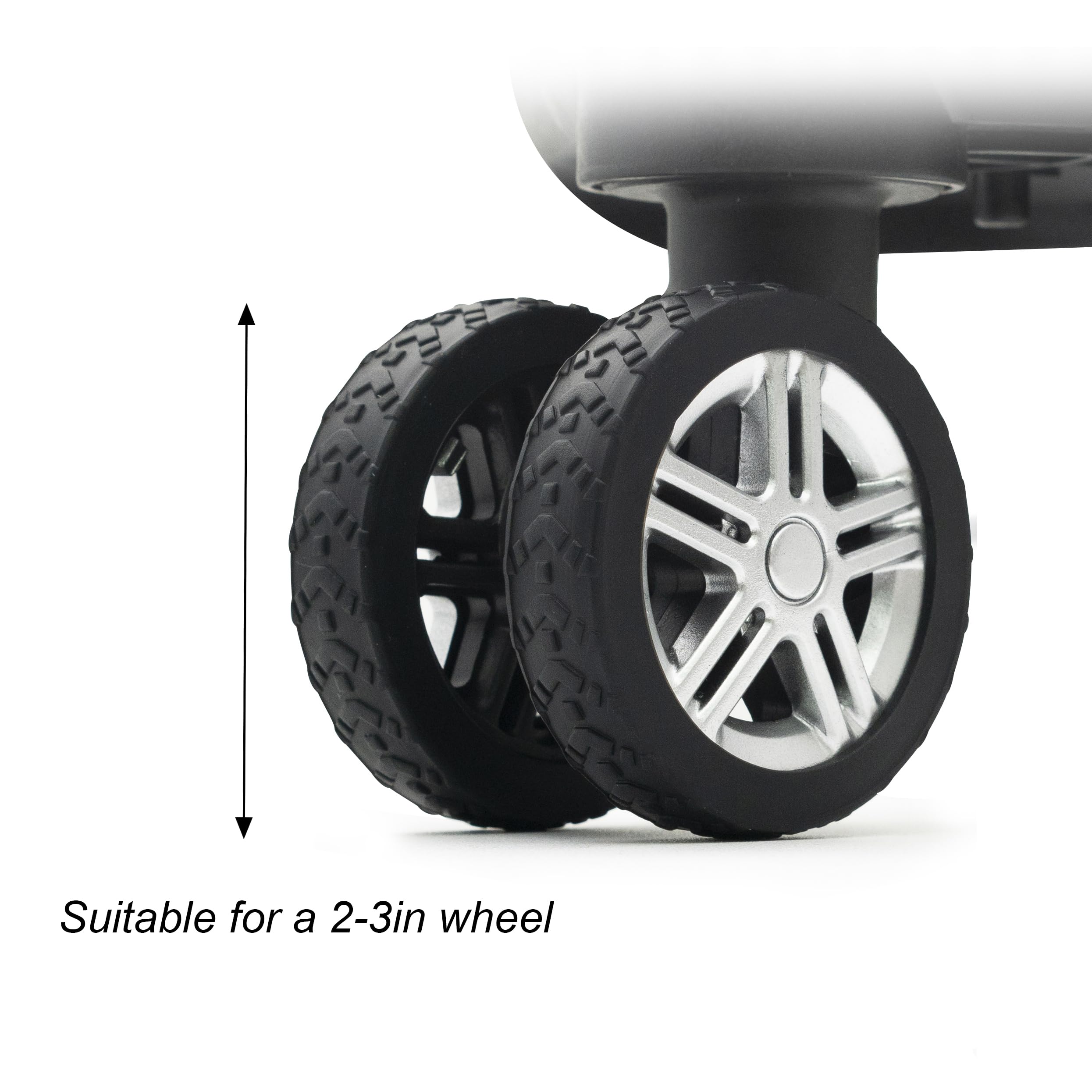 Snapklik.com : 8 Pack Luggage Wheel Covers, Silicone Silent Luggage ...