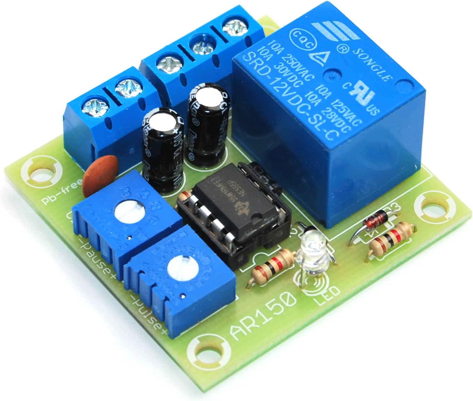 Timer-Schalter-Modul, DC 12V Einstellbare Verzögerung Timing Timer ...