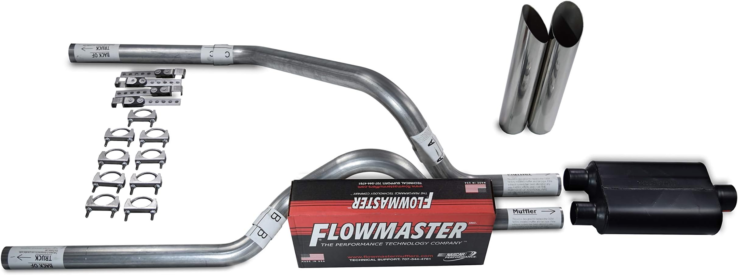 Amazon.com: Truck Exhaust Kits - Shop Line Dual Exhaust System 2.5 AL ...