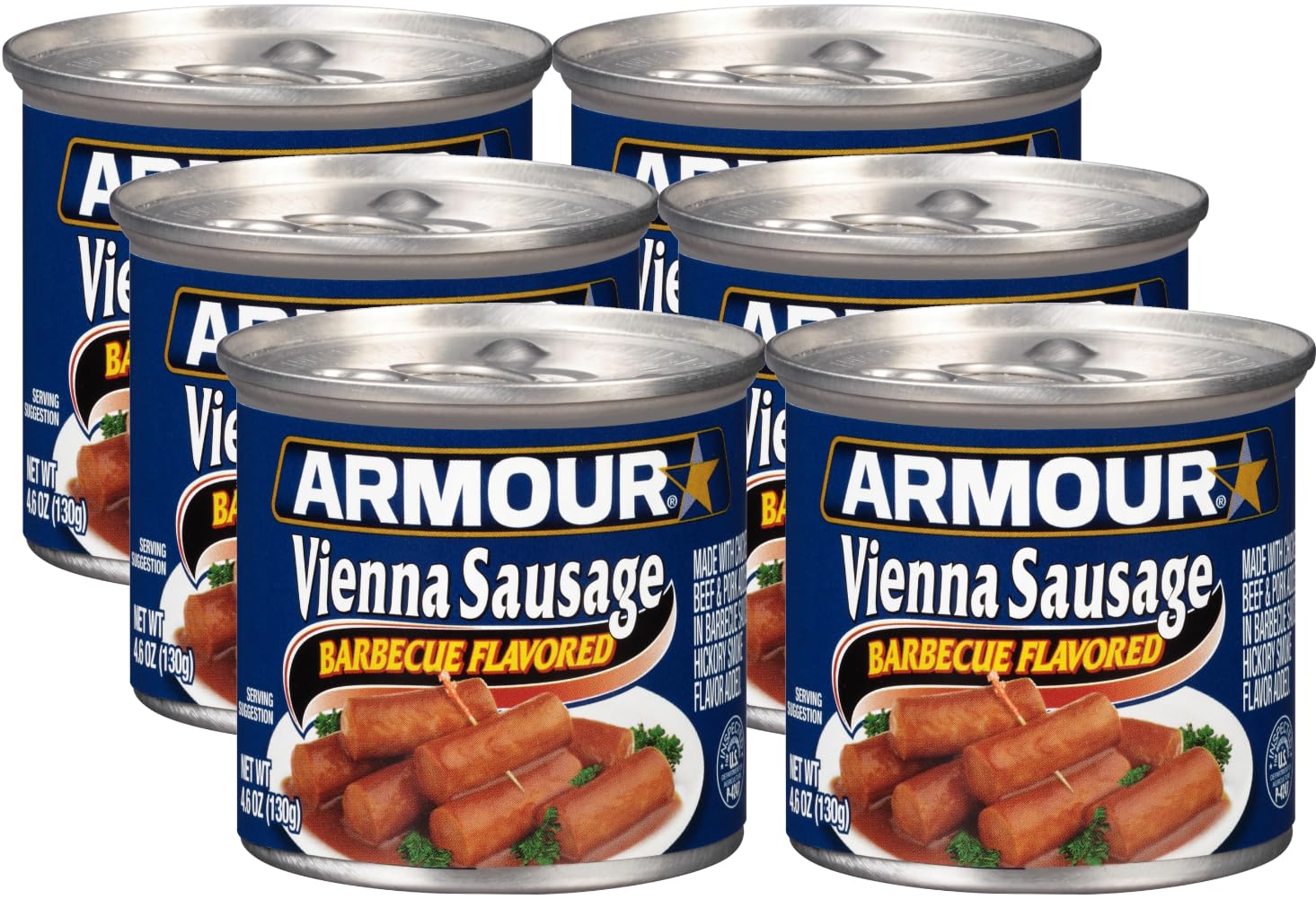 Amazon.com : Armour Barbecue Flavored Vienna Sausage, 4.6 oz Can (Pack ...