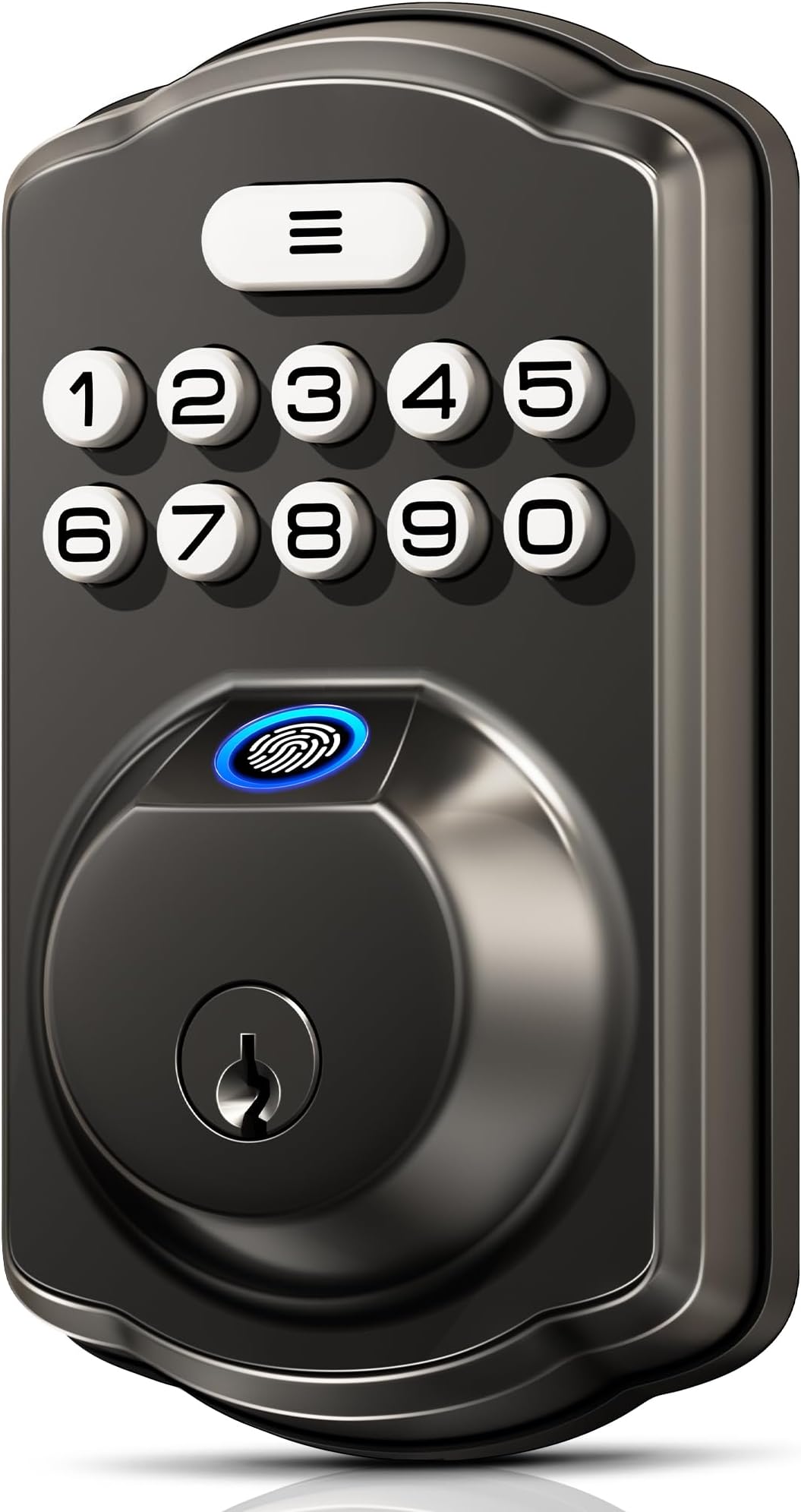 Veise KS02A and KS01B Door Lock with Handle Set Bundle, Black - Amazon.com