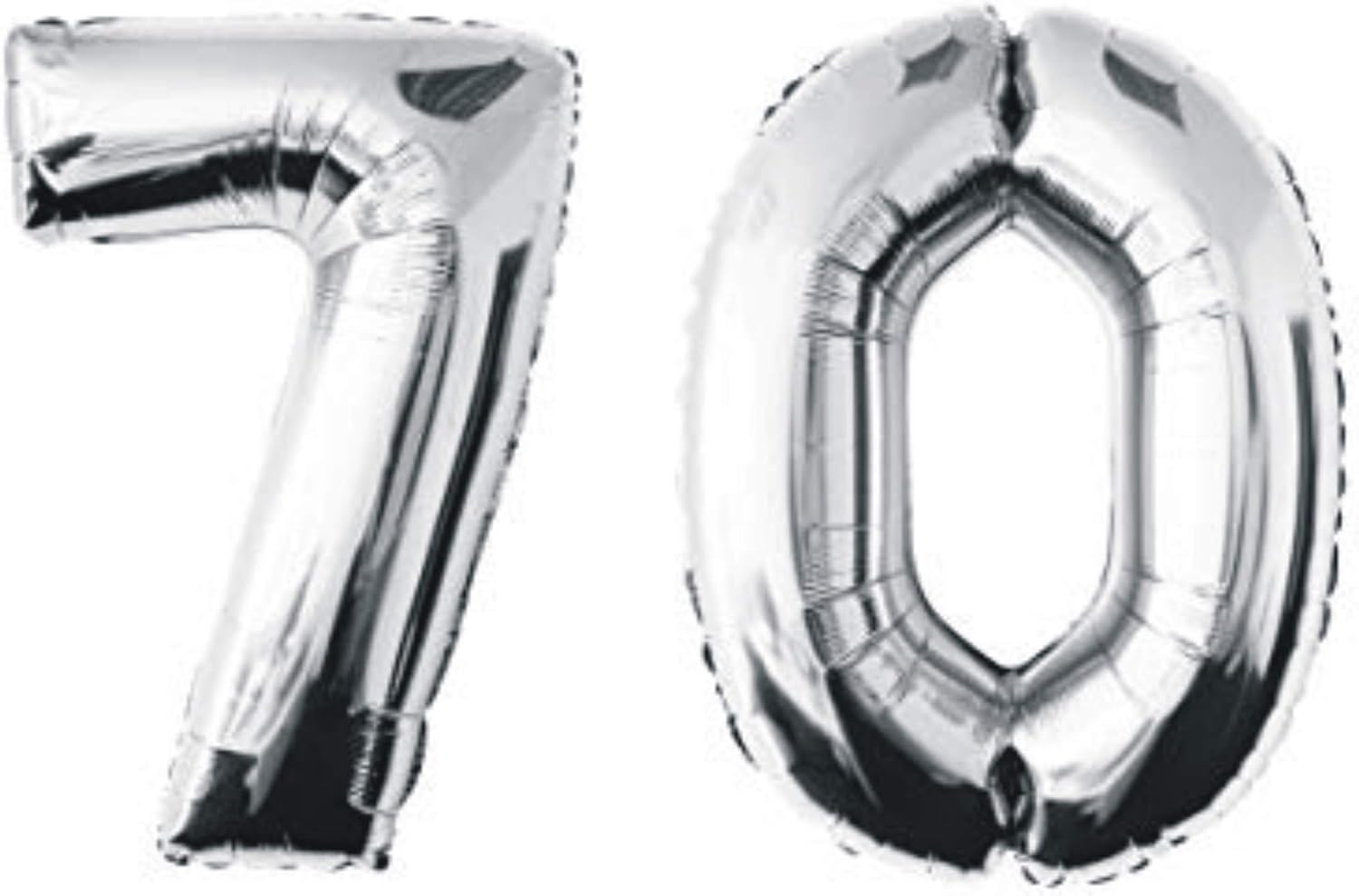 Amazon.com: Grabo Giant Silver Number '70' Foil Balloons Decoration ...